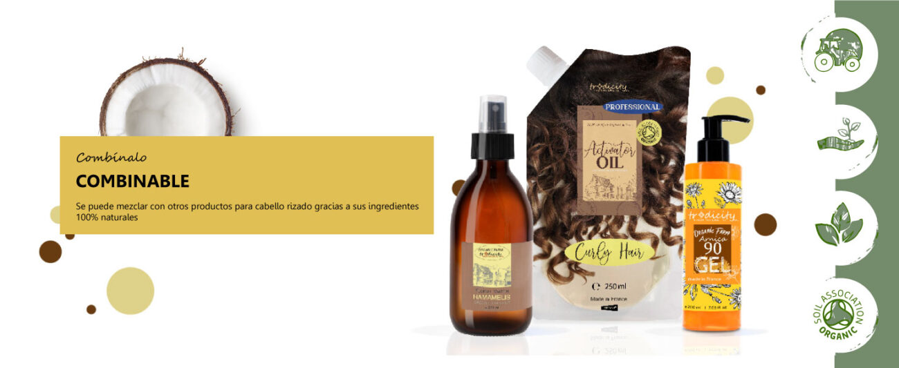 Aceite de coco para pelo rizado Método curly - Estetic Mundo
